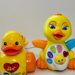 The Swim and Teach Ducks From Vtech and Huiele Dancing Walking Ducks - Etsy
