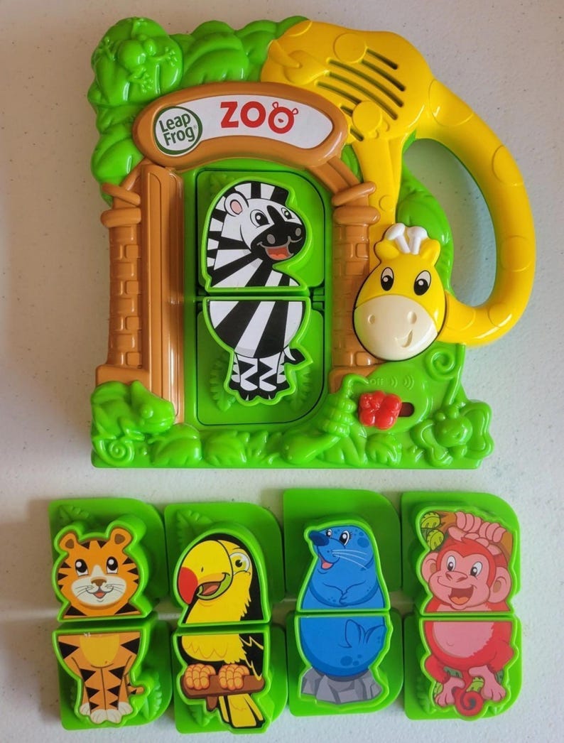 Rare Vintage Leap Frog Magnet Zoo Animal Playset - Etsy