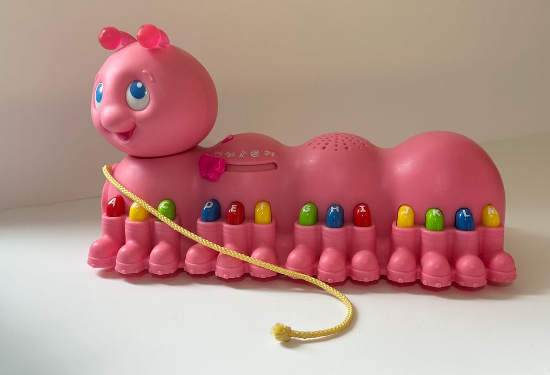 Leap Frog Pink Caterpillar Alphabet Learning Toy Abcs Colors Music ...