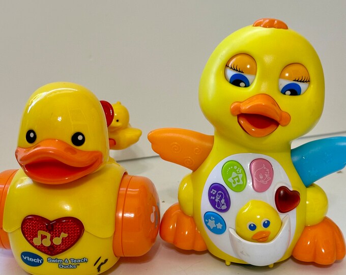 The Swim and Teach Ducks From Vtech and Huiele Dancing Walking Ducks - Etsy