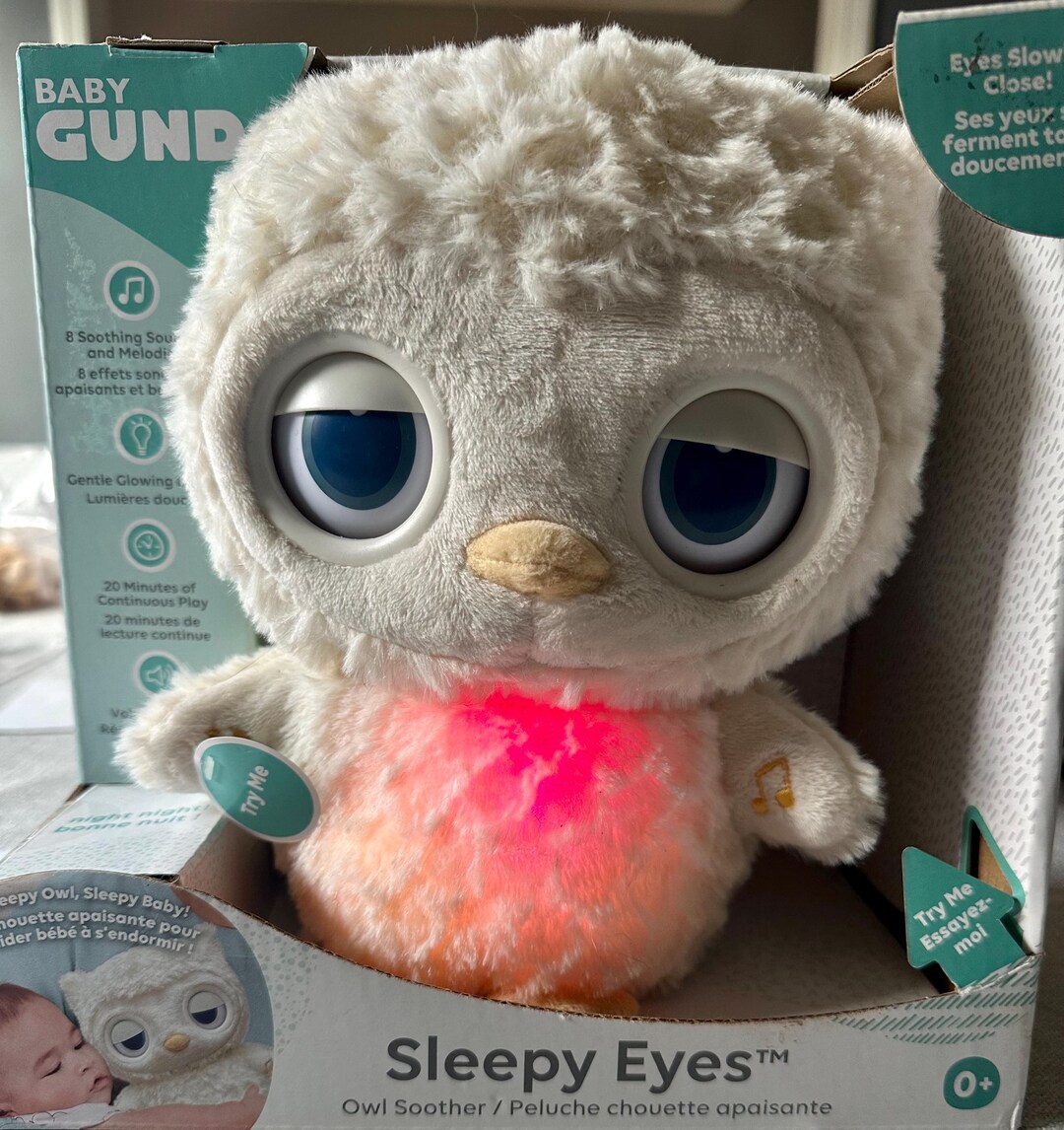 Vintage Baby Gund Sleepy Eyes Owl Soother - Etsy