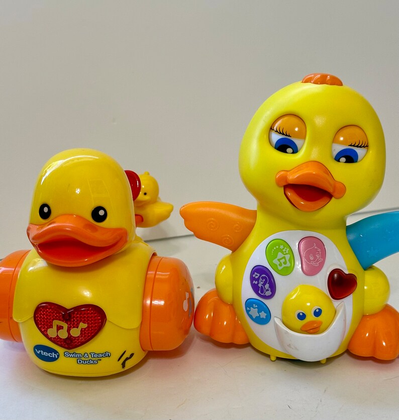 The Swim and Teach Ducks From Vtech and Huiele Dancing Walking Ducks - Etsy