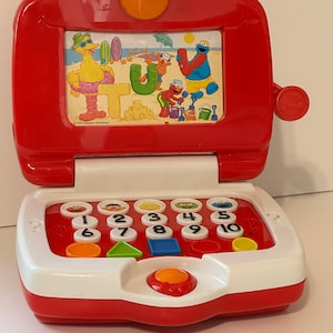 Vintage Sesame Street Elmos Learning Fun With 1 Double Sided Card ...