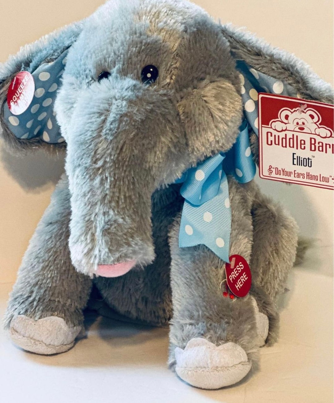 Elliot the Ear Flapping Elephant 11 Stuffed Plush - Etsy
