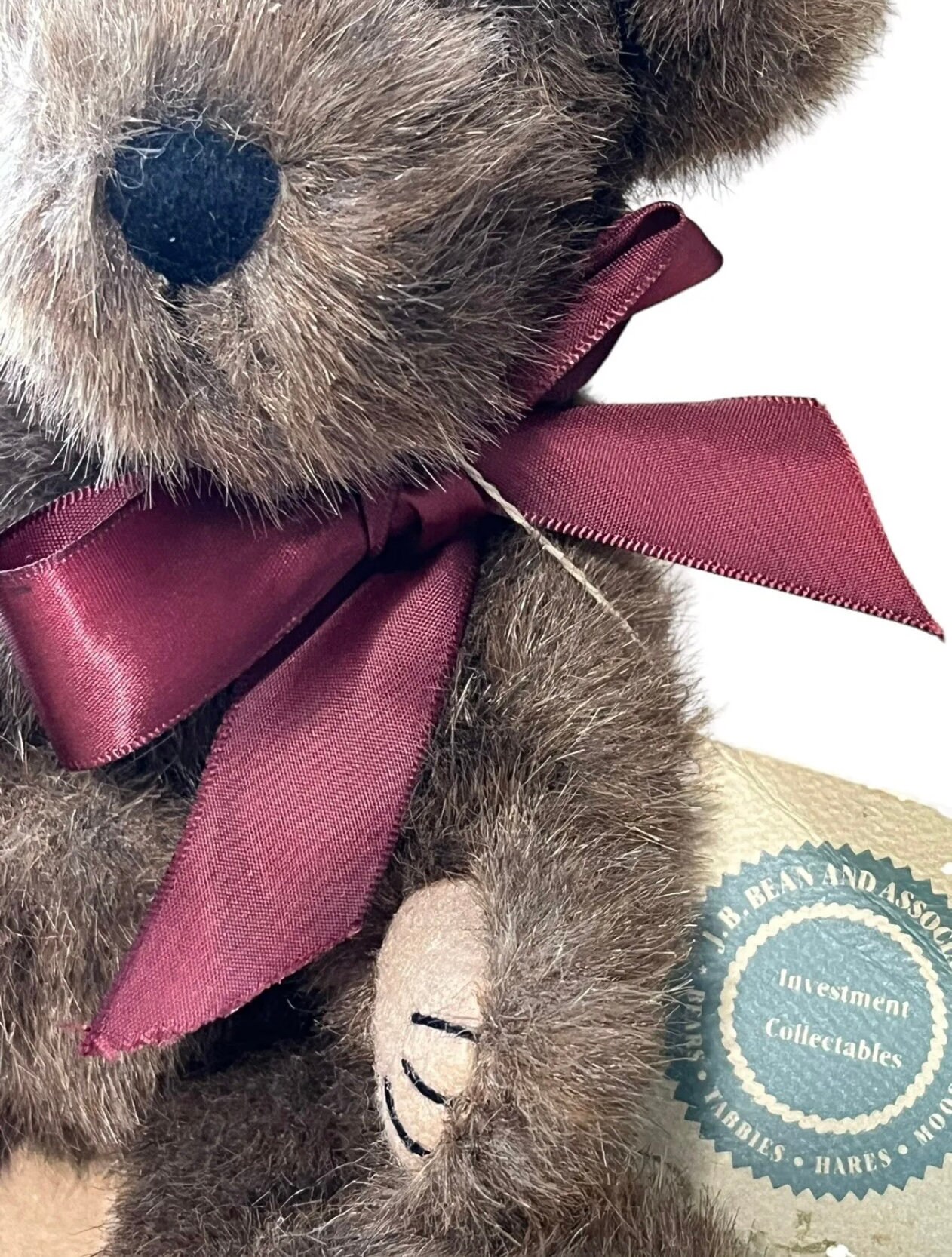 Vintage Boyds Bear Collection Bear Plush Bean Paxton P. Bean Jointed ...
