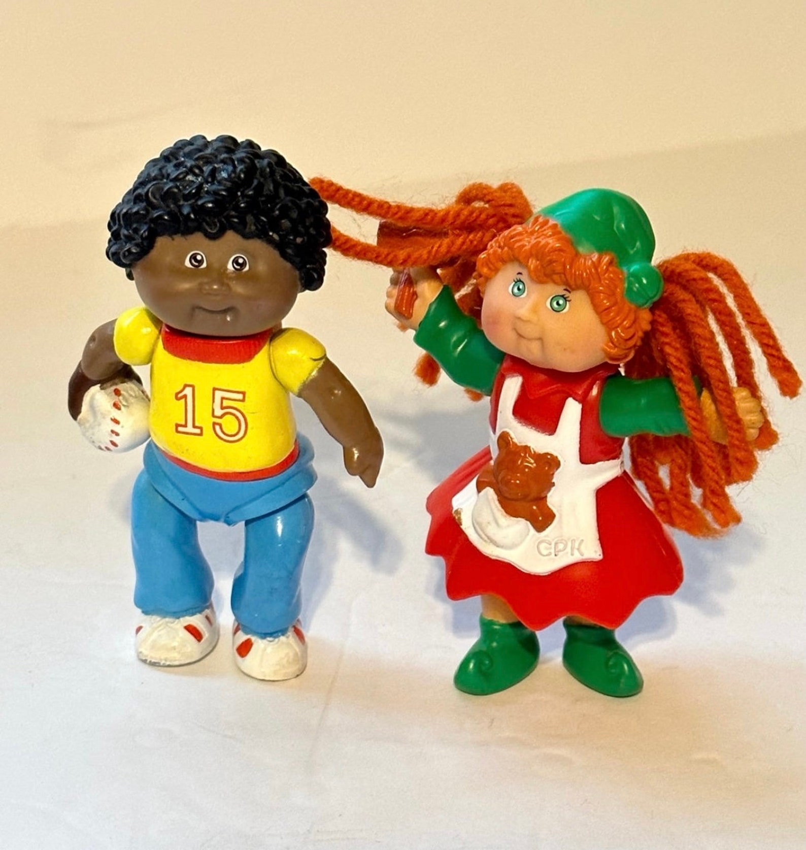 Cabbage Patch Figures Set of 2 Yarn Hair 1992 - Etsy