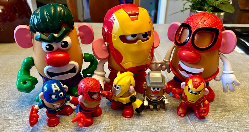 Marvel Avengers Mr Potato Head Lot Including Mixable Mashable Heroes - Etsy