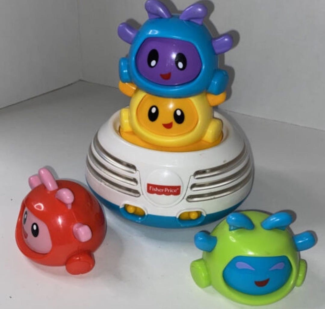 Rare Vtg Fisher Price Bright Beats Build-a-beat Stacker - Etsy