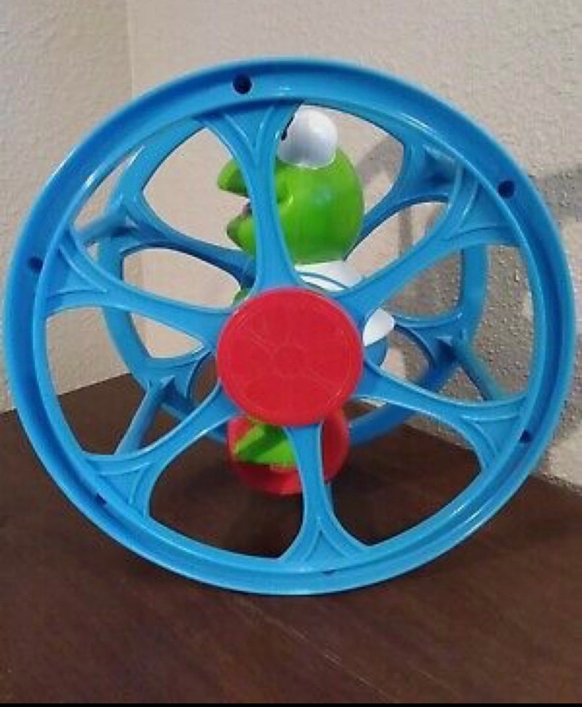 Vintage Muppet Babies Kermit Frog Roll Wheel Toy Jim Henson 1989 - Etsy