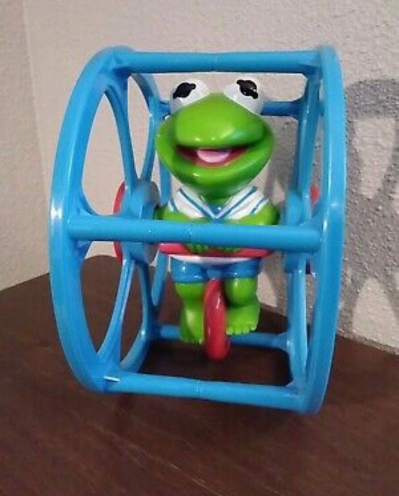 Vintage Muppet Babies Kermit Frog Roll Wheel Toy Jim Henson 1989 - Etsy