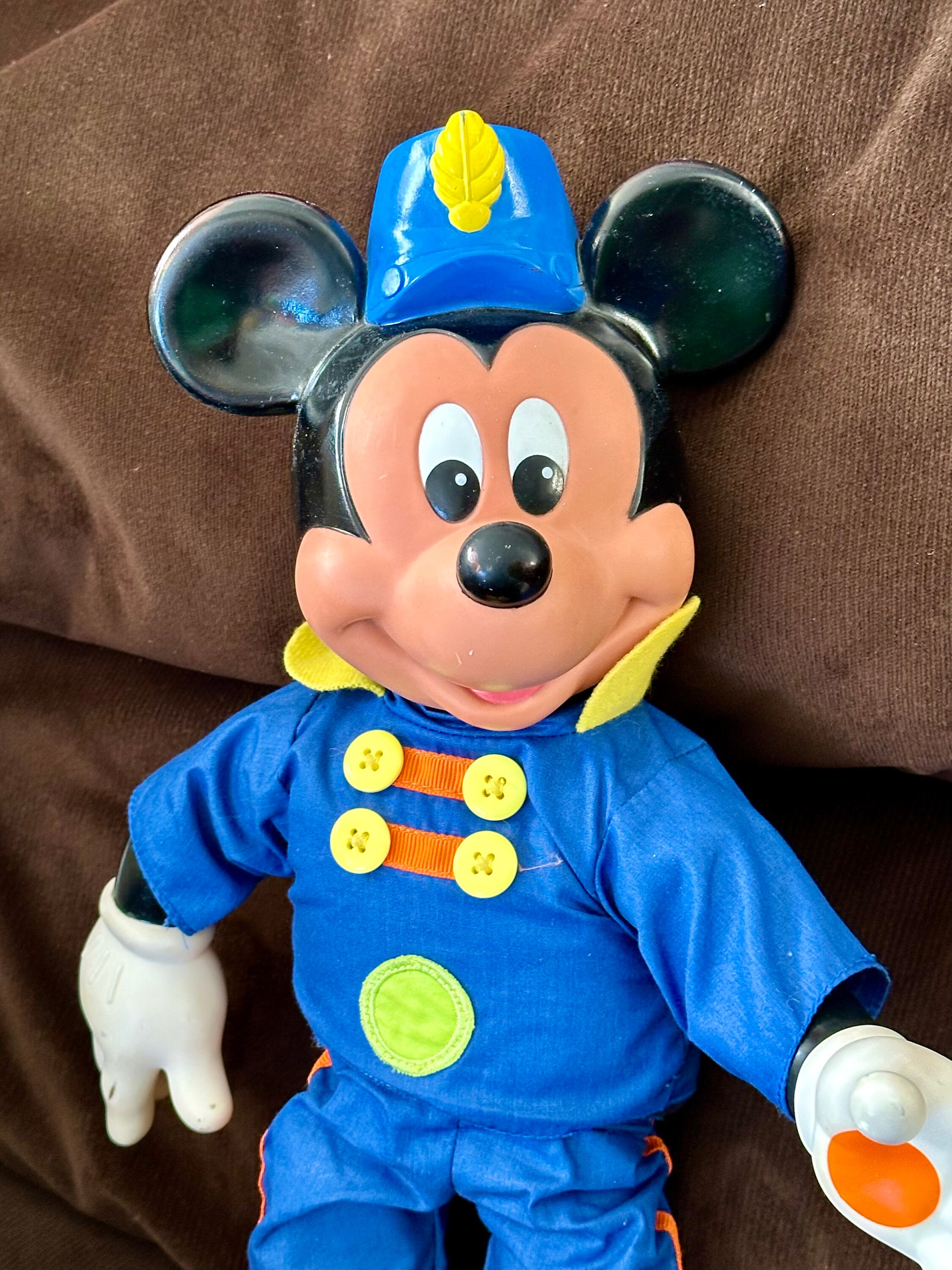 Vintage 1990 Mickey Mouse Marching Band Leader Squeak Doll 15 - Etsy
