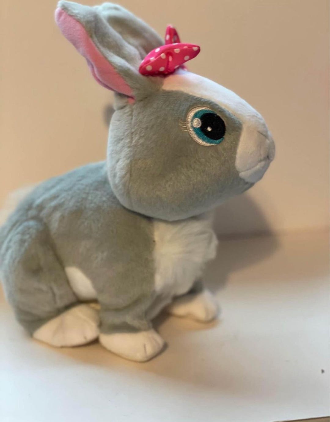 Club Petz Betsy the Bunny Gray Interactive Plush Hops Ears Move Sounds ...