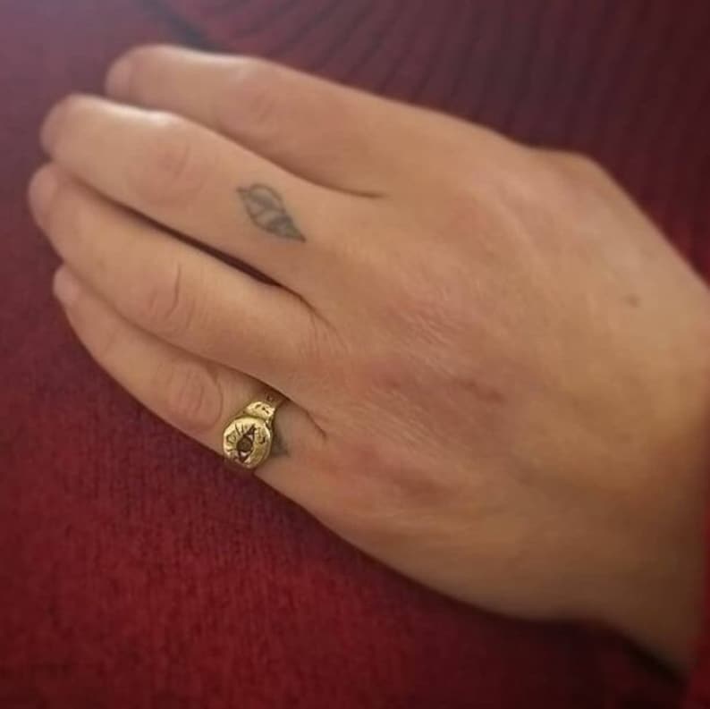 Evil Eye Ring With Symbols - Etsy