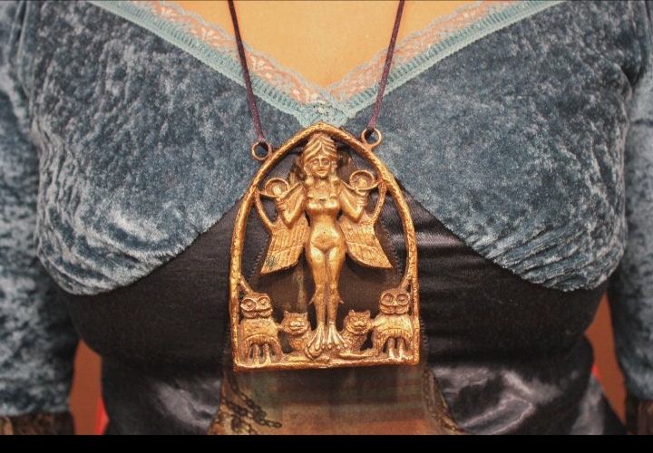 Lilith, Queen of the Night, Sumerian Goddess Relief - Etsy