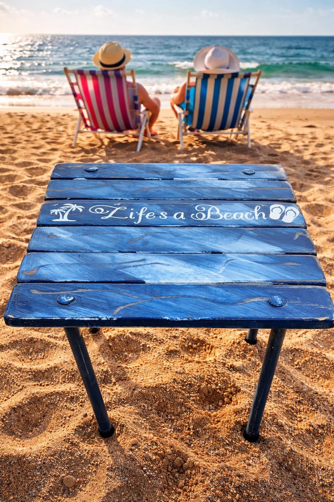 Life's a Beach Roll up Table in a Bag| Portable Beach Table| Great Gift ...