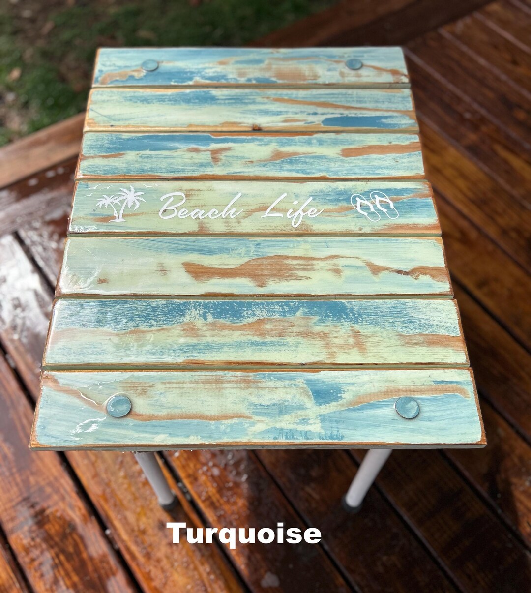 Roll up Beach Table in a Bag/beach Life/portable Beach/camping Table ...