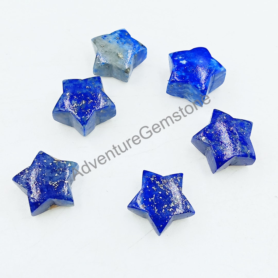 2,3 Pieces Lapis Lazuli Star Shape Briolettes, Natural Lapis Smooth ...