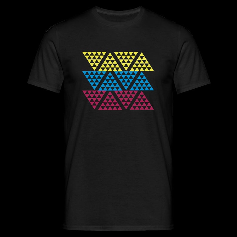 Geometric Pattern T-shirt, Abstract T-shirt, Minimalist Shirt, Short ...