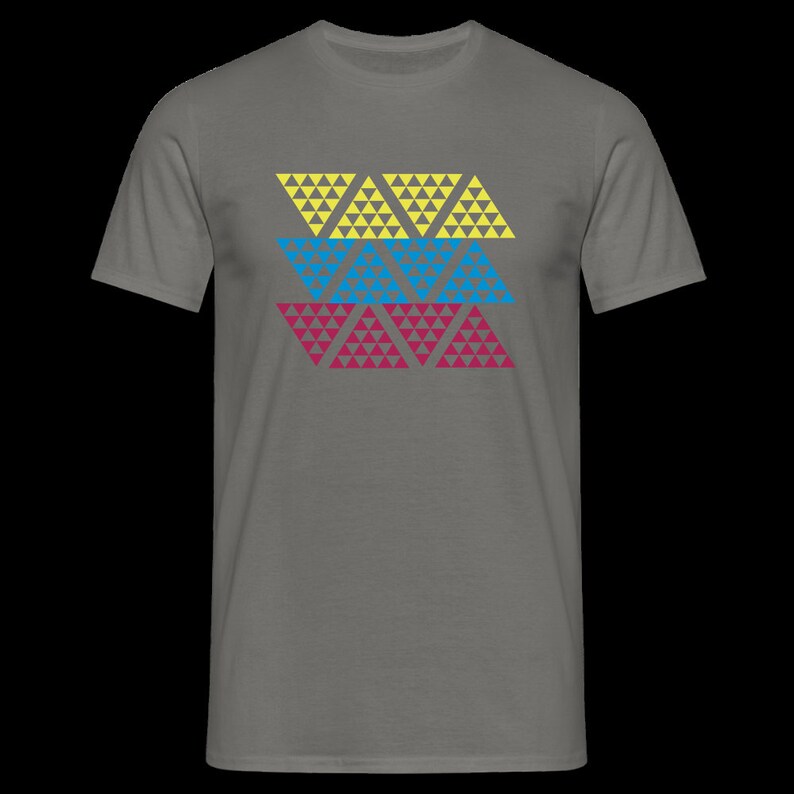 Geometric Pattern T-shirt, Abstract T-shirt, Minimalist Shirt, Short ...