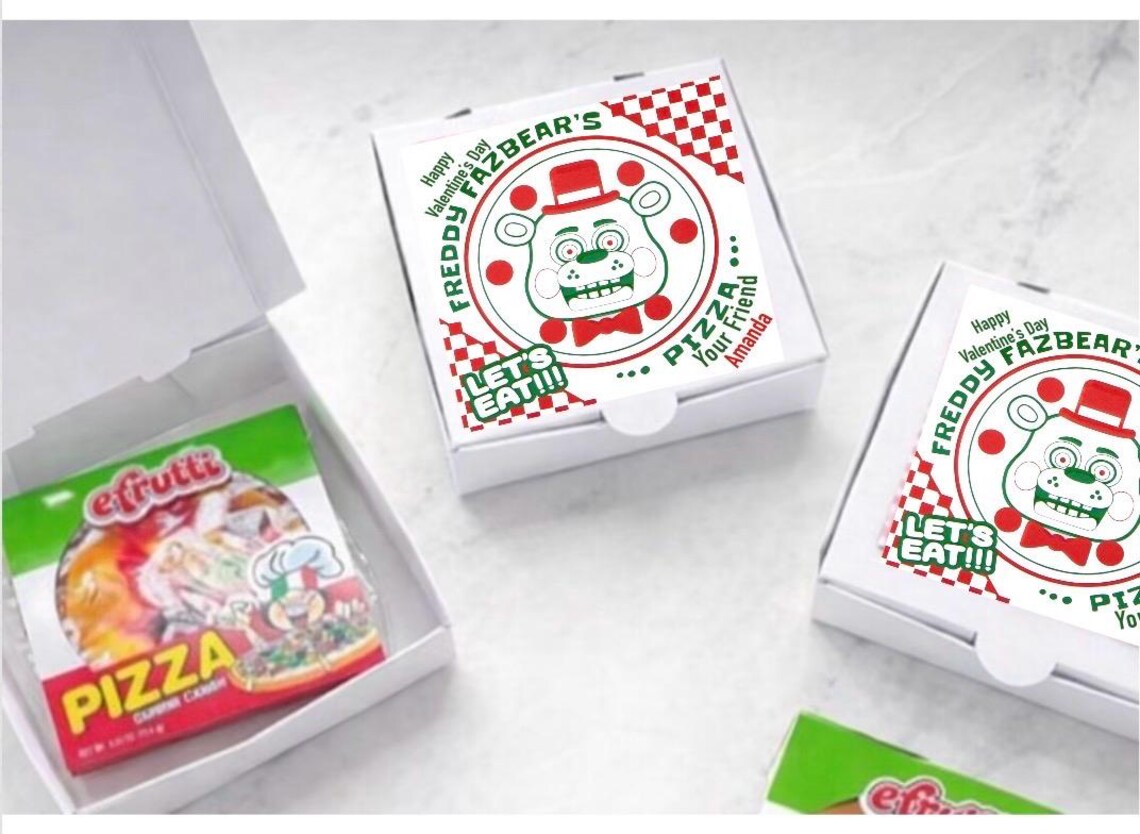 FNAF Pizza Party Favors | Gamer Birthday Treats | Classroom Candy ...