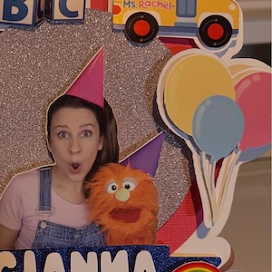 Ms Rachel Inspired First Birthday Cake Topper | Custom Name & Age ...