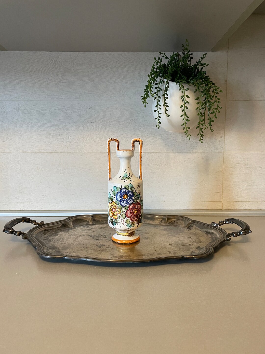 Handcrafted Deruta Ceramic Vase Authentic Italian Pottery Elegant Home ...
