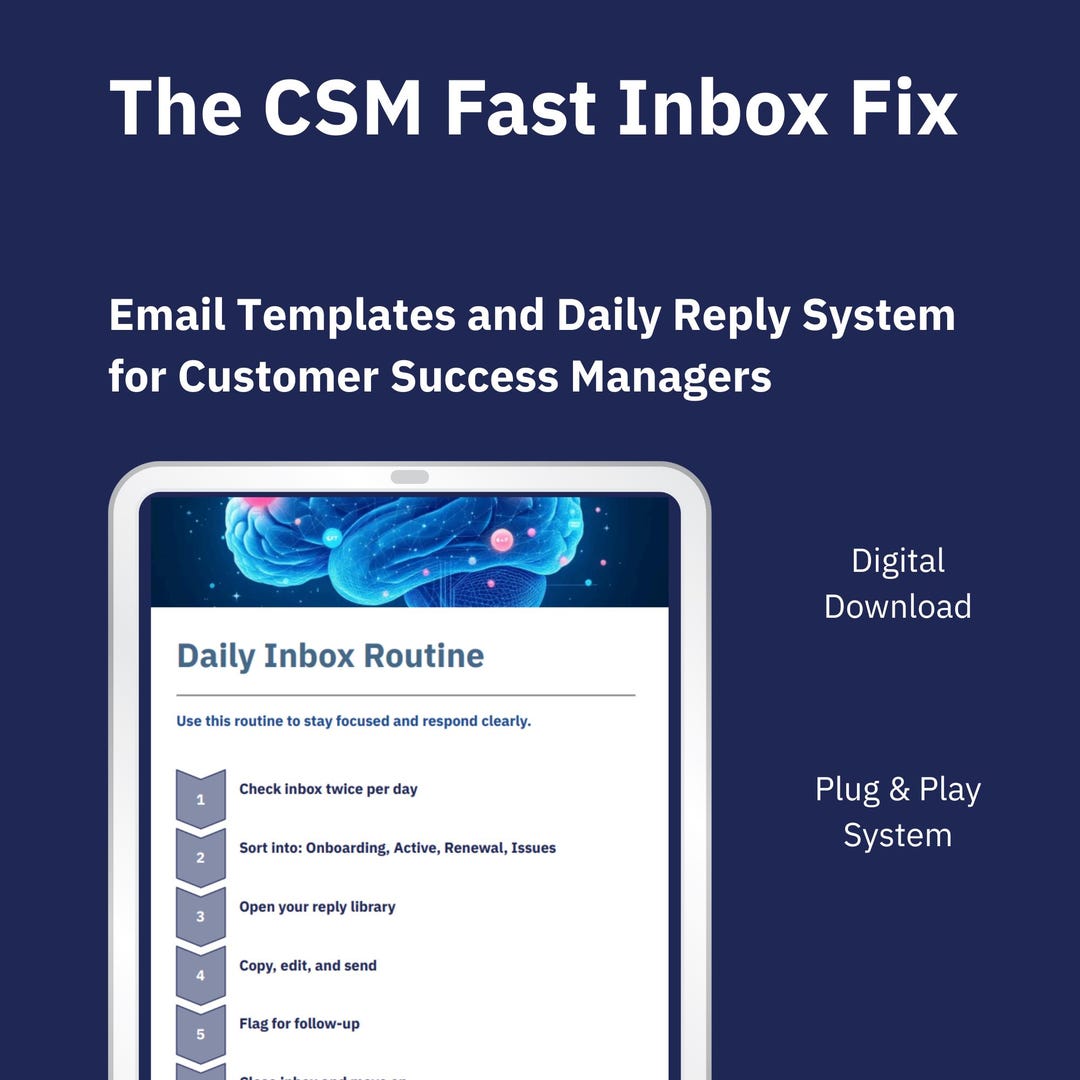 The CSM Fast Inbox Fix – Email Templates and Daily Reply Planner for ...