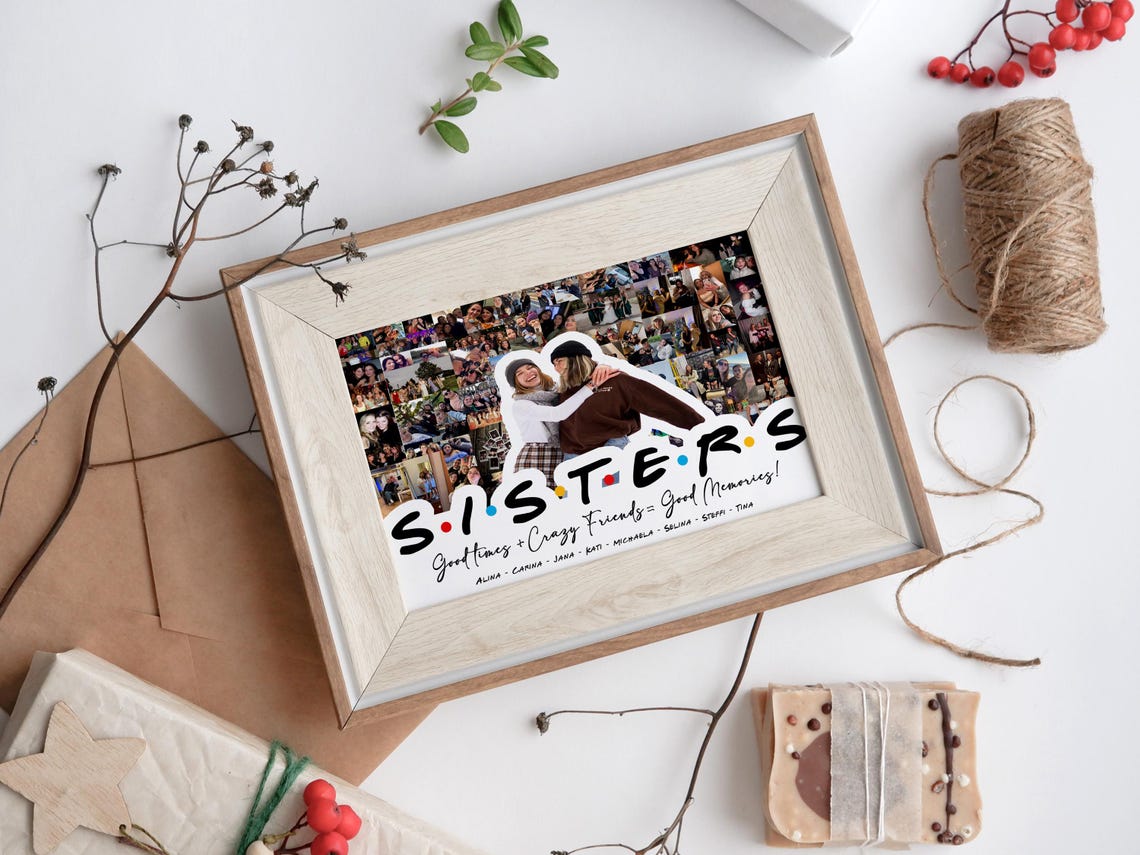 Personalised Sister Print Custom Gift for Sister Birthday Gift for Her ...