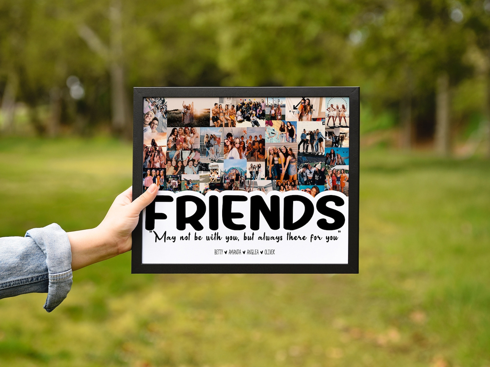 Best Friend Photo Collage, Personalized Bff Photo Collage, Best Friend ...
