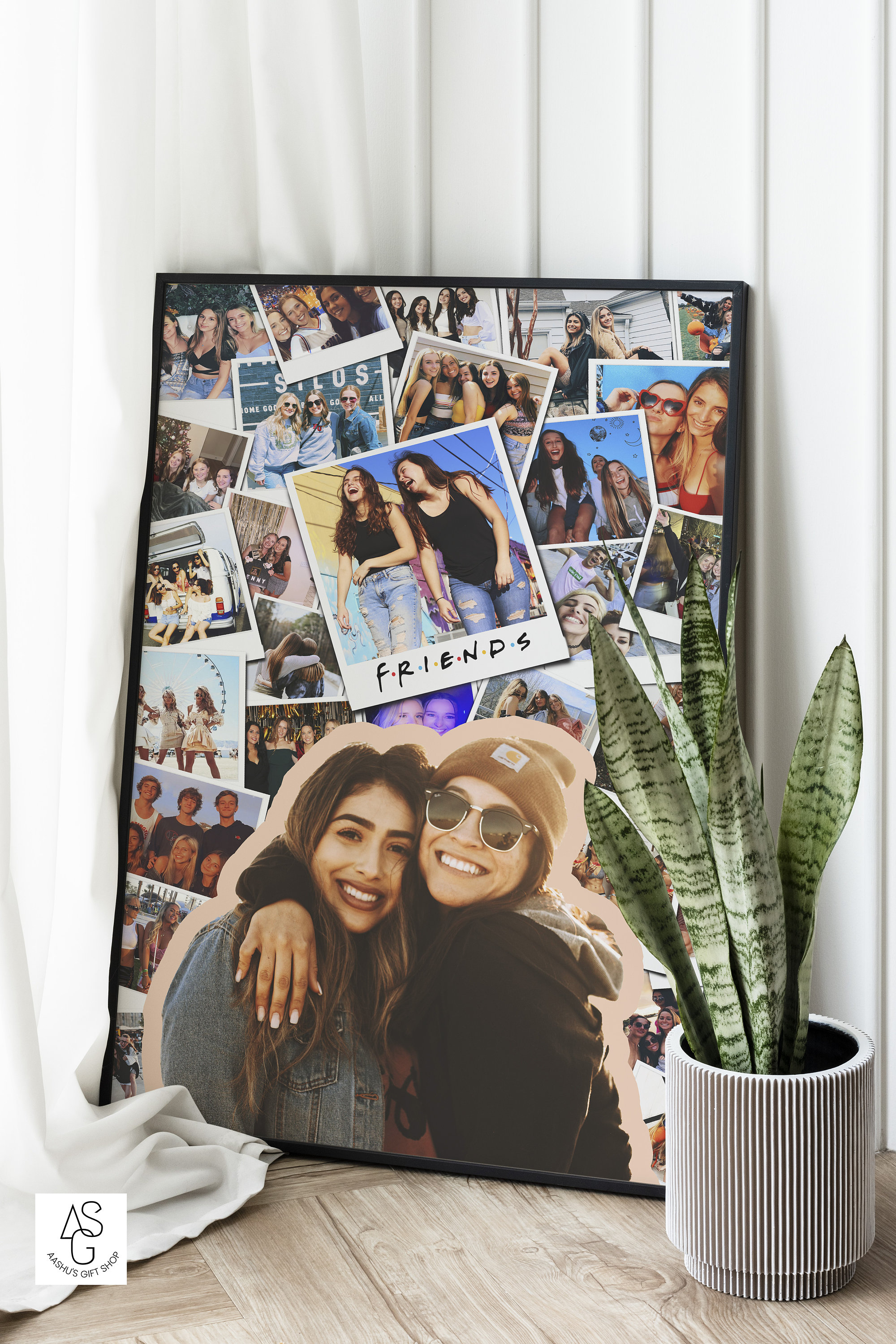 Personalized BFF Photo Collage, Best Friend Gift, Friendship's Day Gift ...