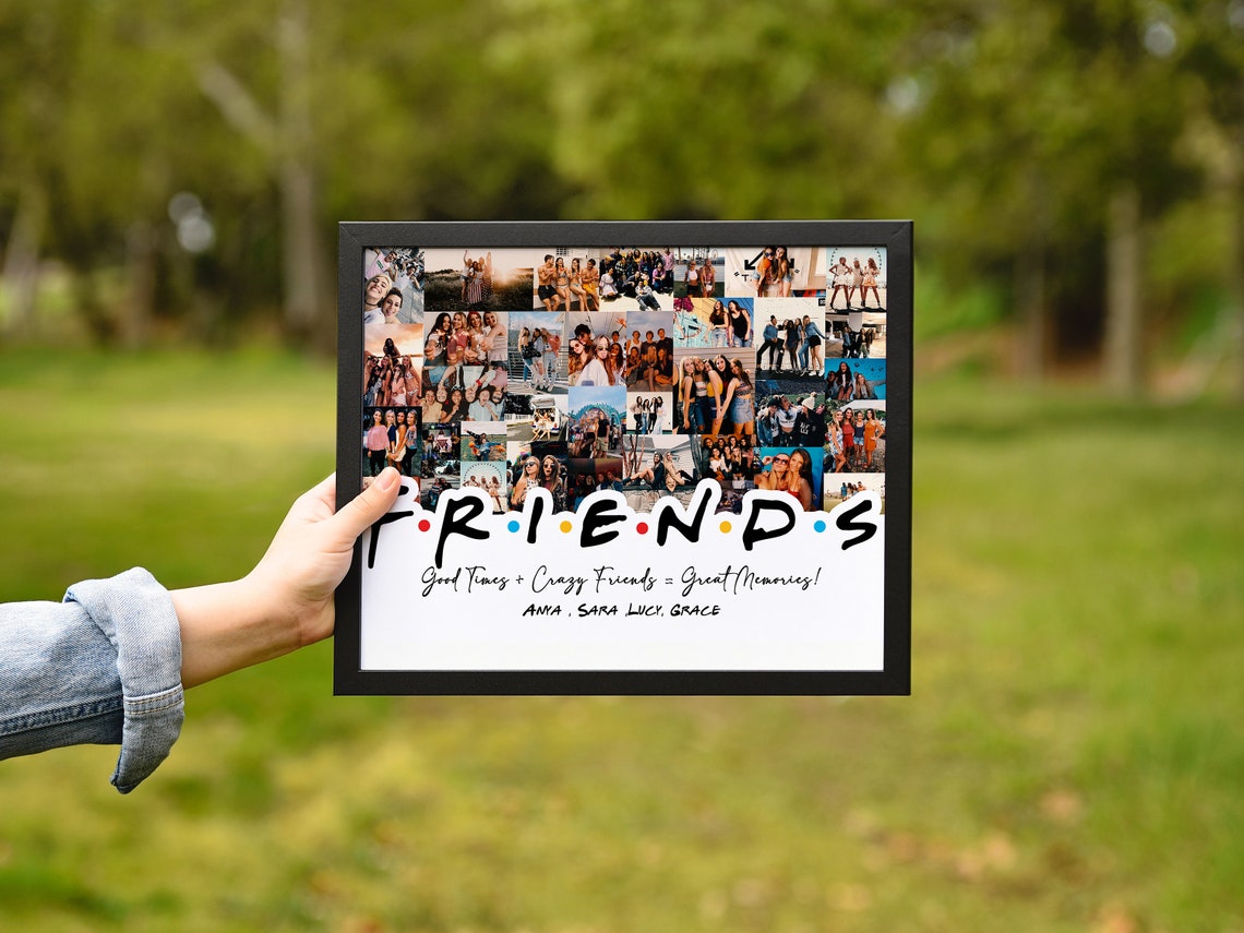 Best Friend Photo Collage, Personalized Gift for Bff, Best Friend Photo ...