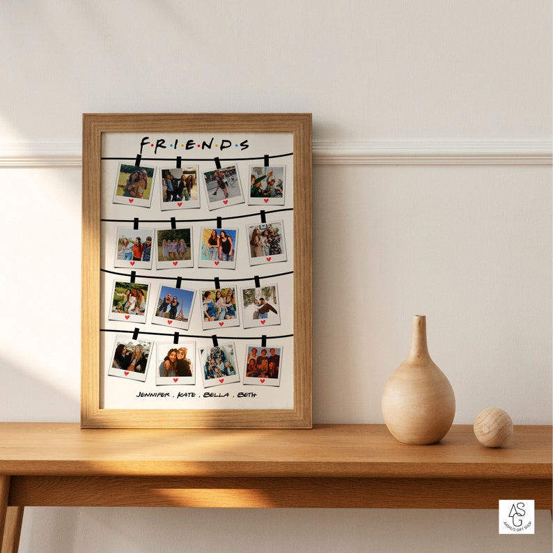 Best Friend Gifts, Best Friends Photo Collage, Personalized Best Friend ...