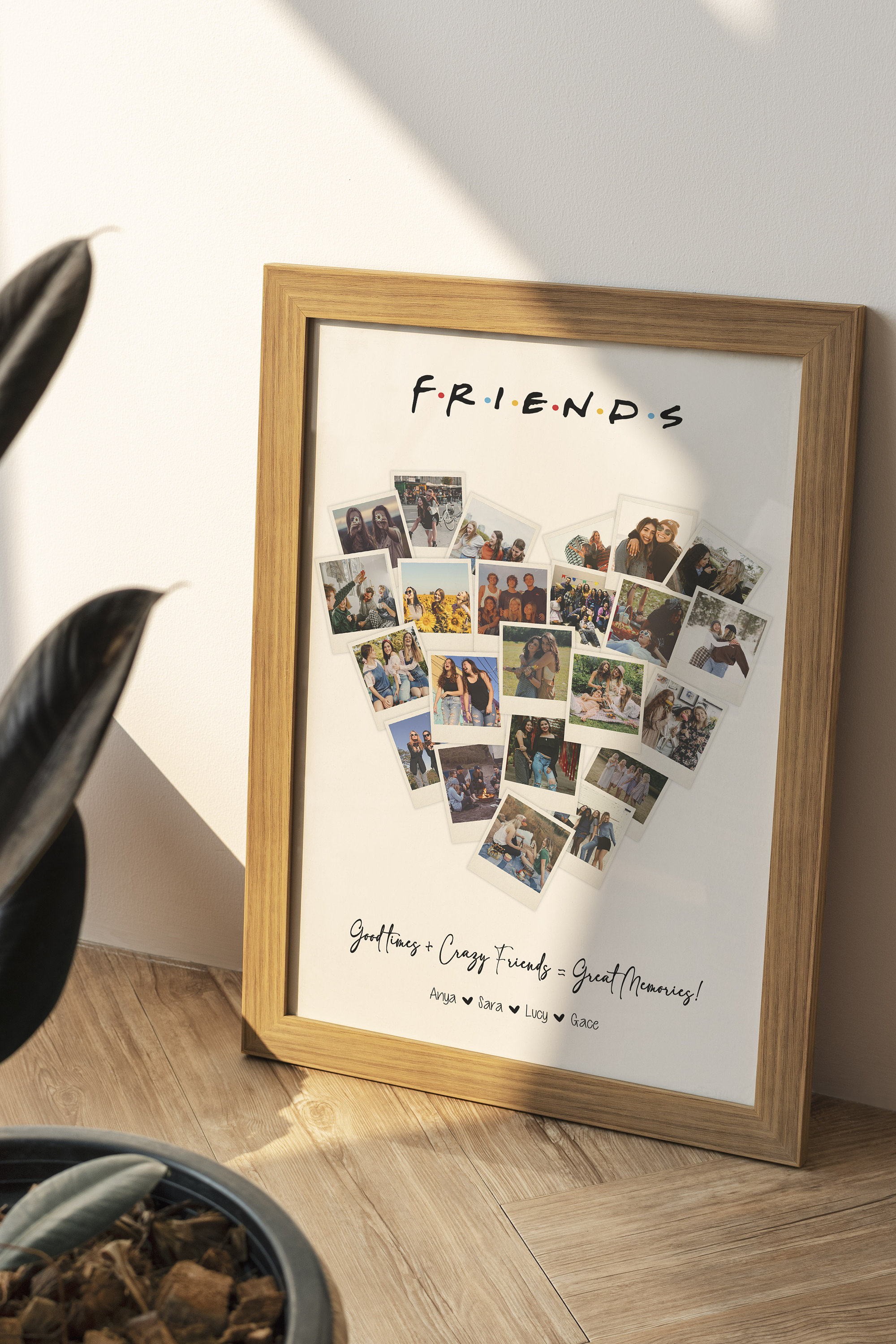 Best Friend Gifts, Best Friends Photo Collage, Personalized Best Friend ...