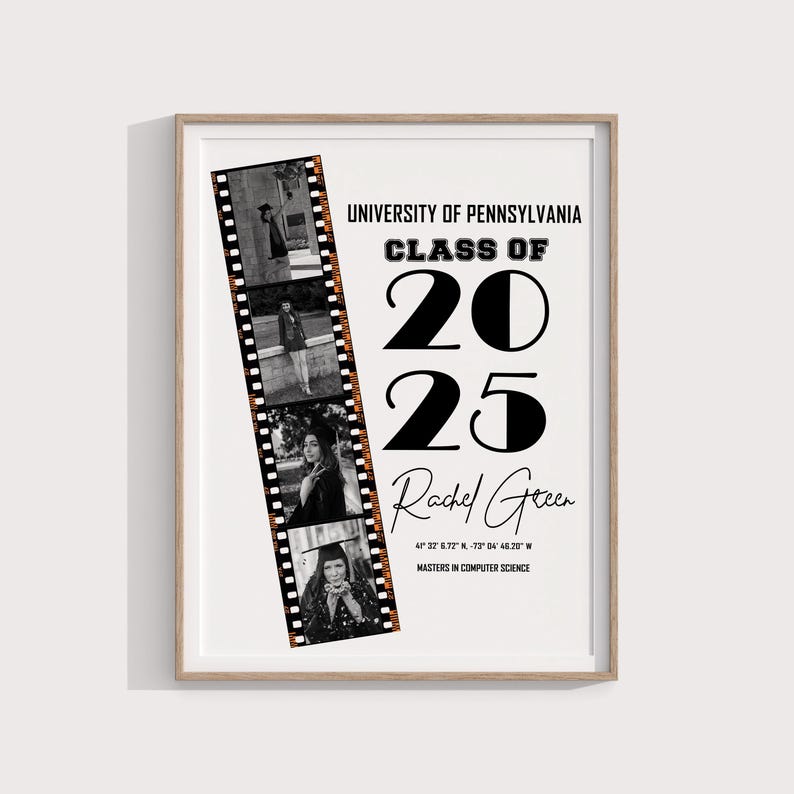 Graduation Print Map Gift Graduation Gifts for Her, Congratulations ...