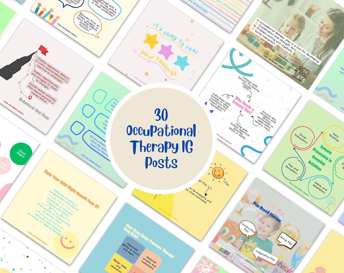 Occupational Therapy Instagram Templates: Child Development Posts - Etsy