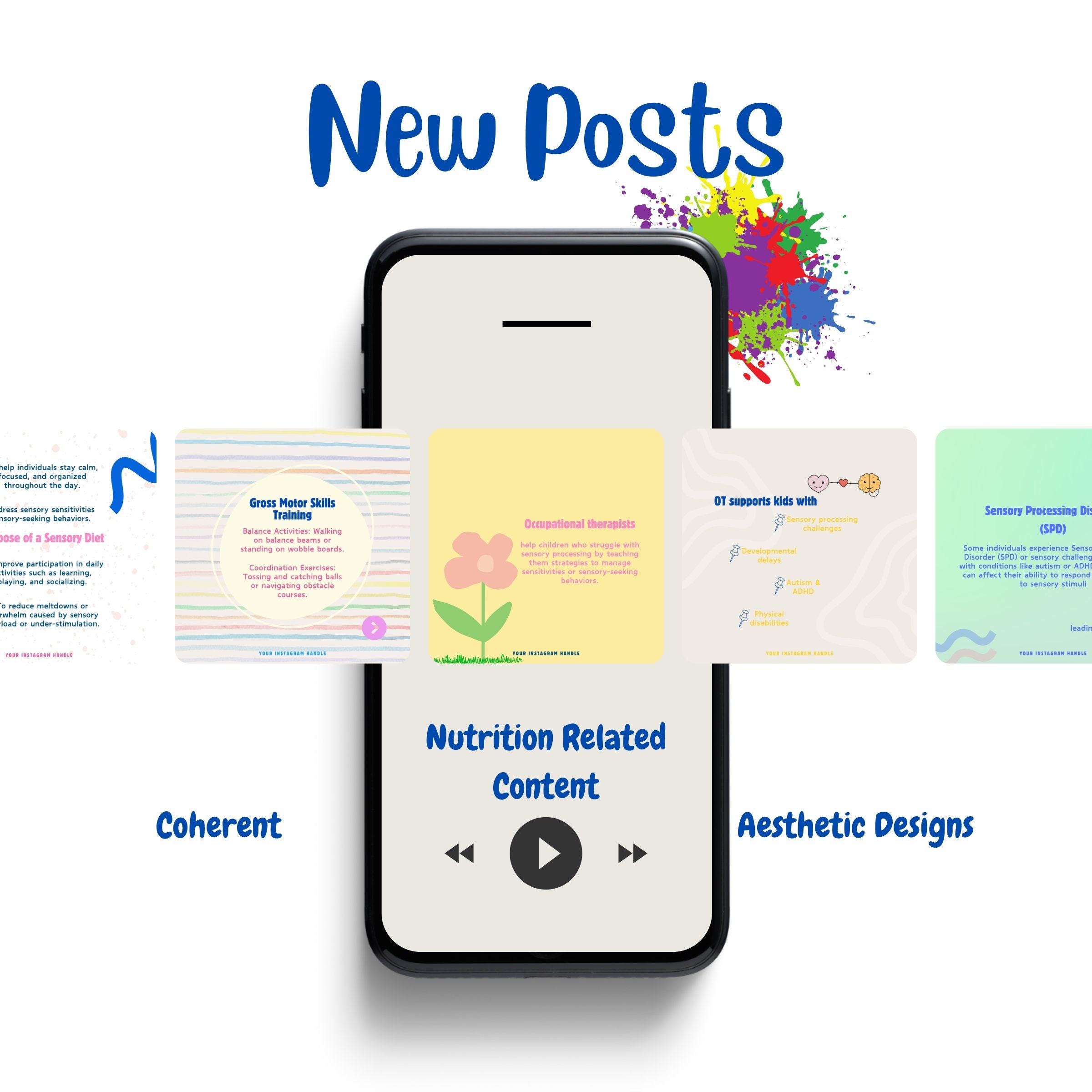 Occupational Therapy Instagram Templates: Child Development Posts - Etsy