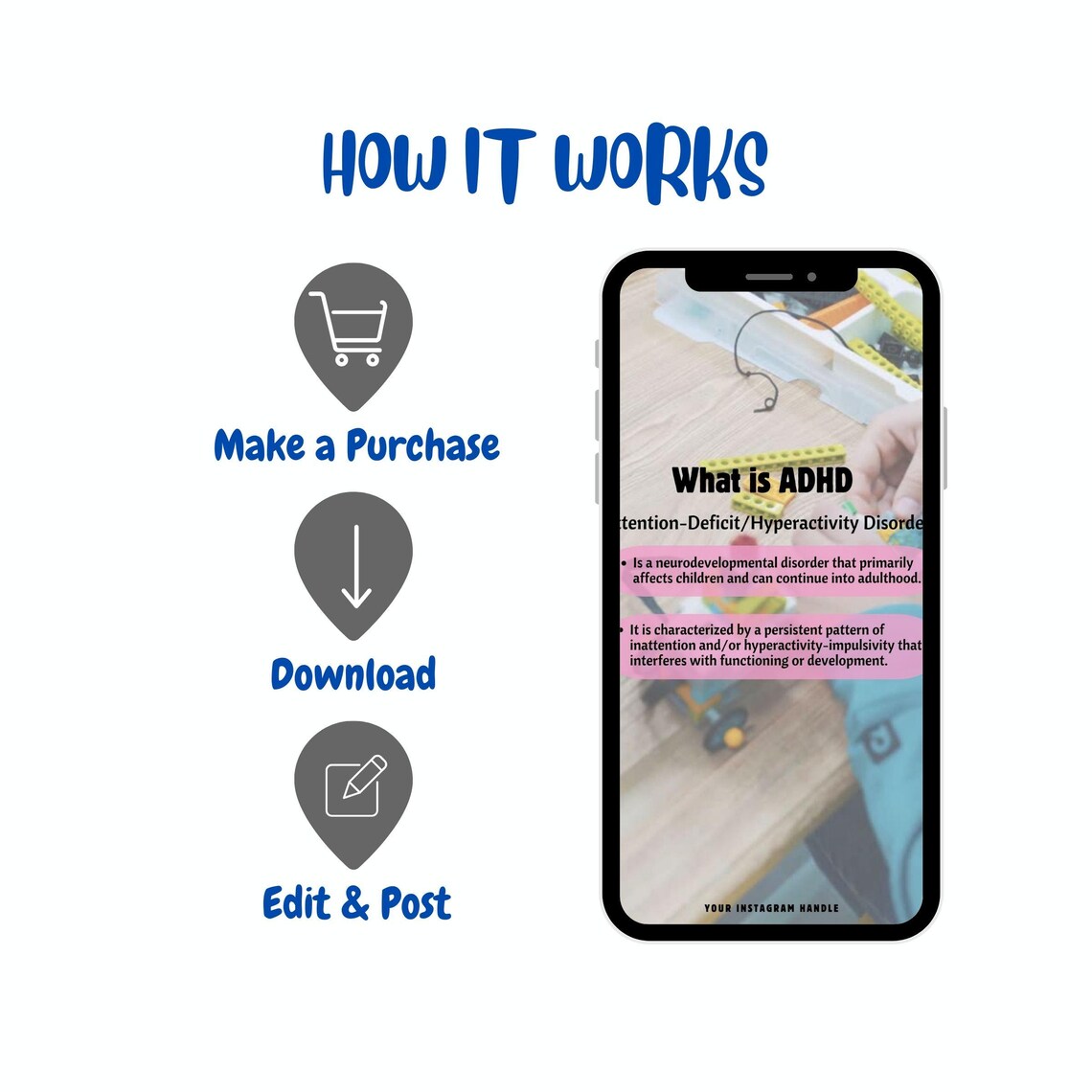 35 ADHD Parenting Instagram Reels: Canva Templates (digital Download ...