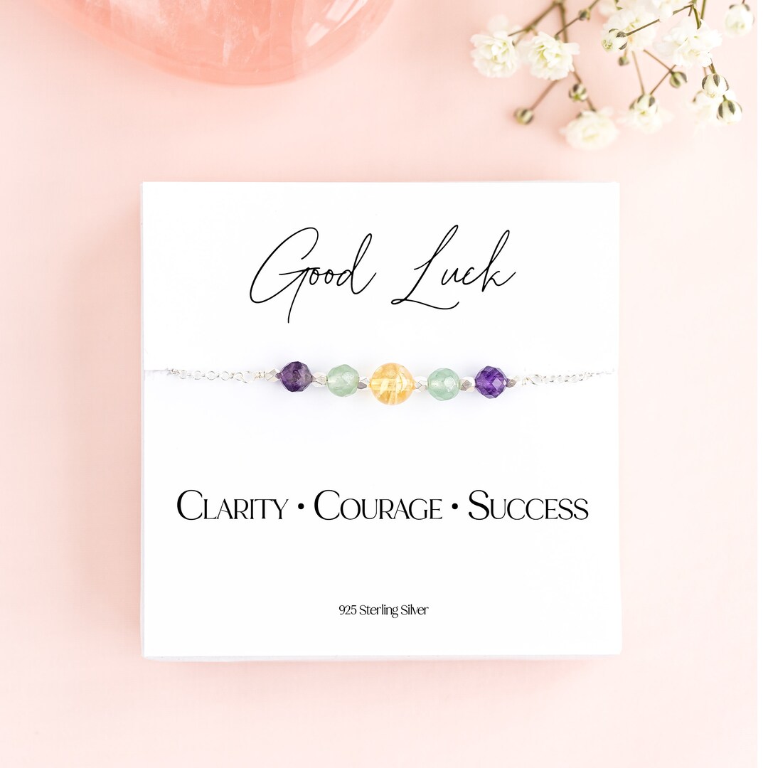 Good Luck Bracelet for New School, Exams, and Future Endeavors Handmade ...