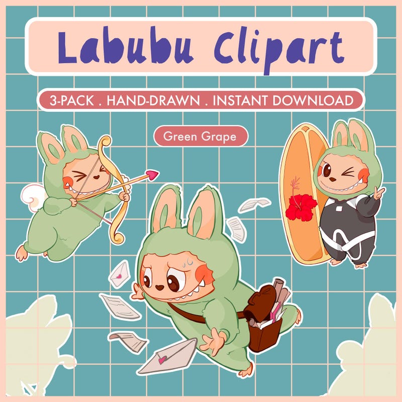 Labubu Green Grape - Etsy