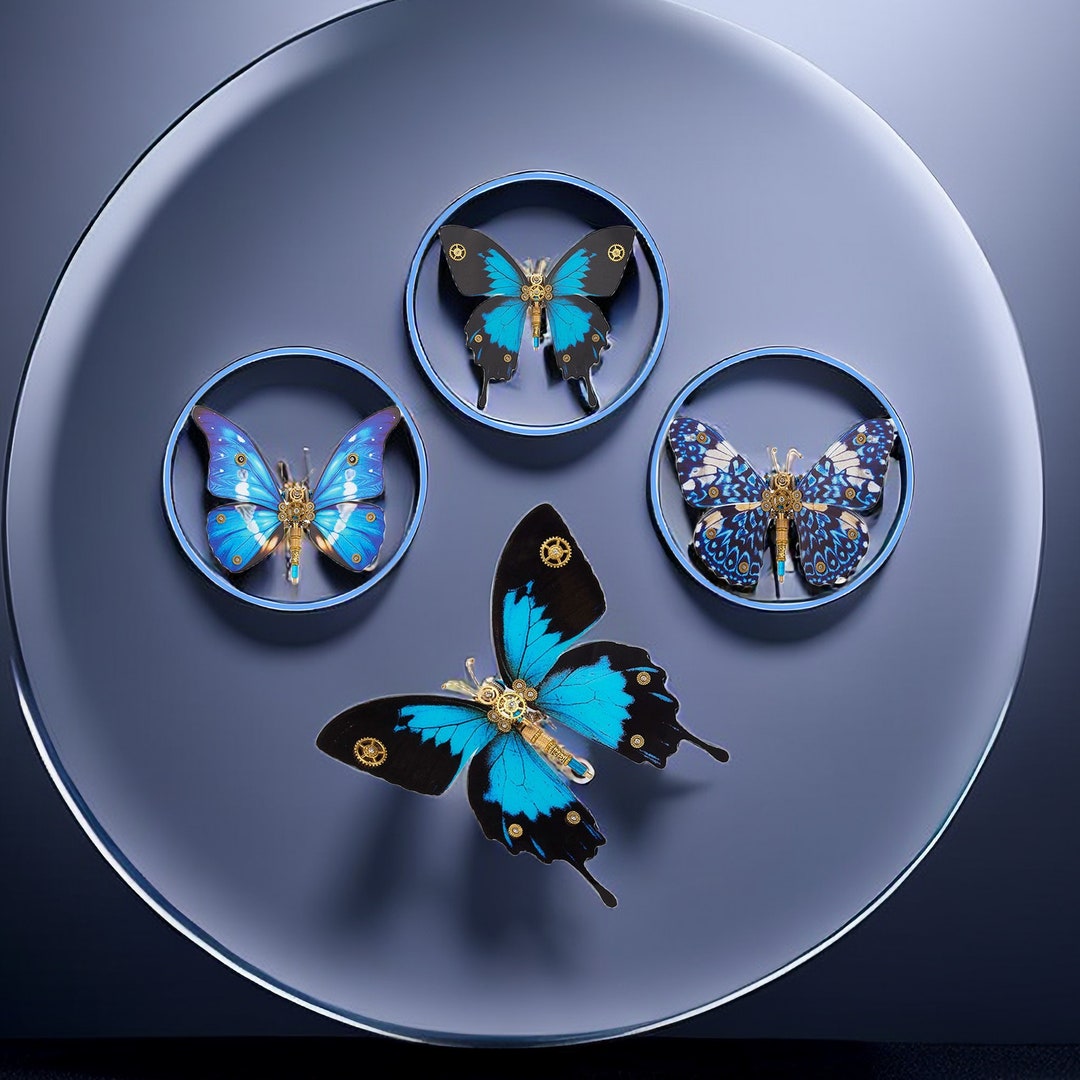 Butterfly 3D Metal Puzzles Adults 3D DIY Steampunk Mechanical - Etsy