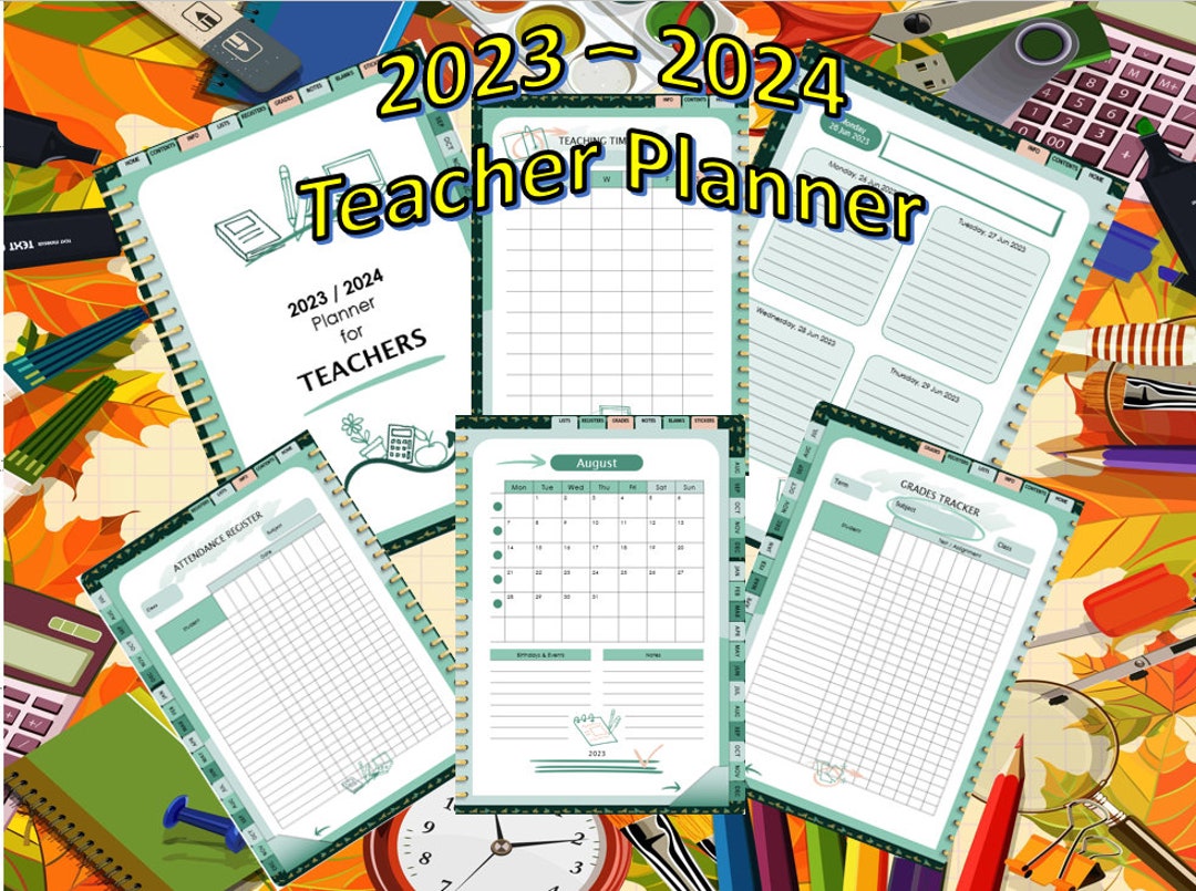 2023 2024 Teacher Digital Planner - Etsy