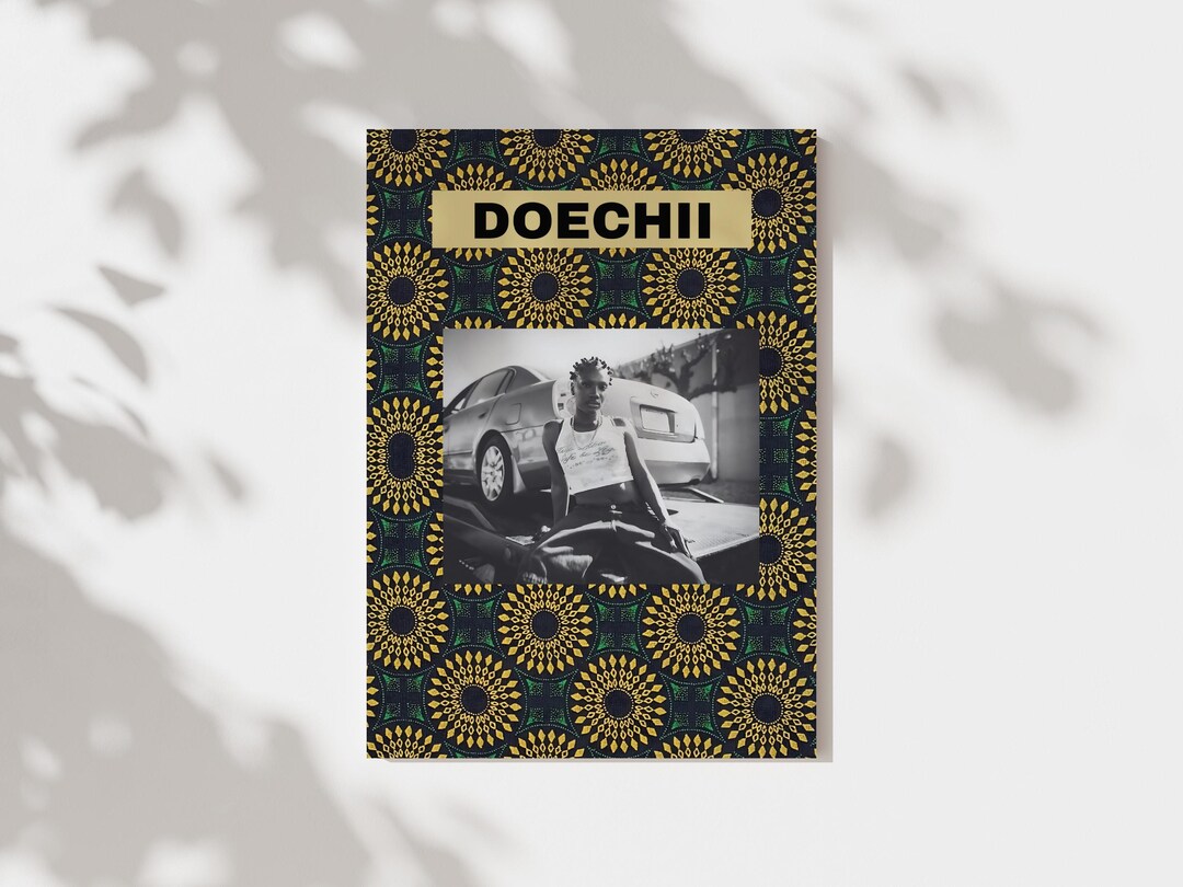 Doechii Afro Poster | African Wall Art| Afro Decor | Ankara Print ...