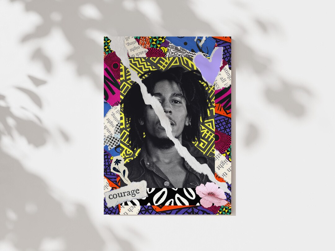 Bob Marley Afro Poster || African Wall Art| Afro Decor | Physical Print ...
