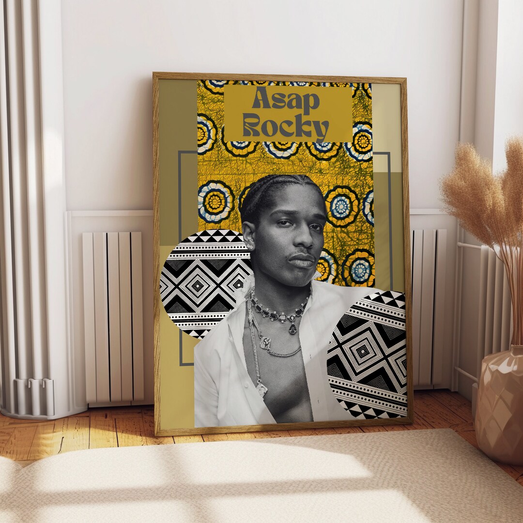 Asap Rocky Afro Modern Art Print Afro Caribbean Contemporary Art ...