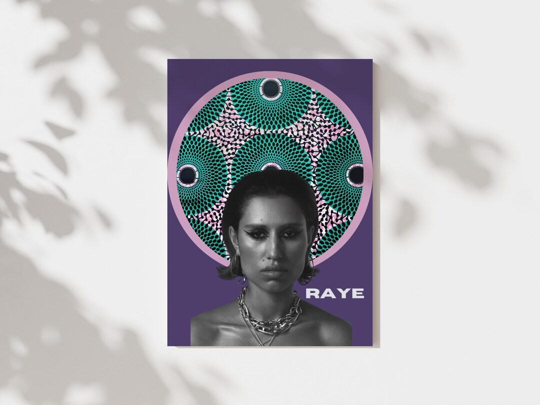 Raye Afro Poster | Black Art| Black Illustration| African Wall Art ...