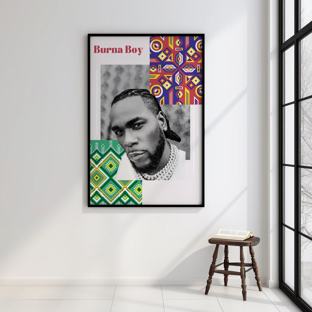 Burna Boy Afro Modern Art Print Nigerian Art African Art Print Black ...