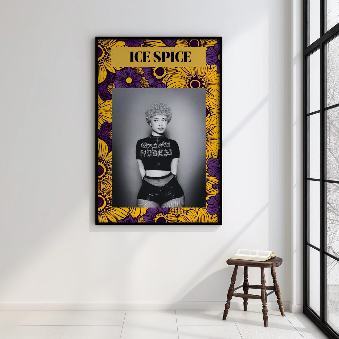 Ice Spice Afro Modern Art Print African Wall Art Afro Decor Ankara ...