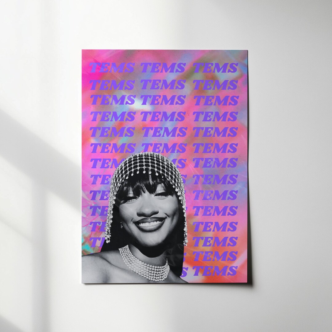 Tems Art Print: Black Woman Illustration, Female Art - Etsy