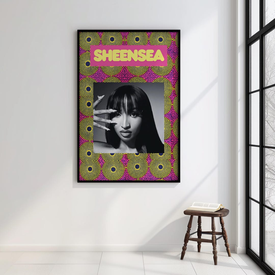 Shenseea Afro Poster | Afro Caribbean Art | African Wall Poster ...