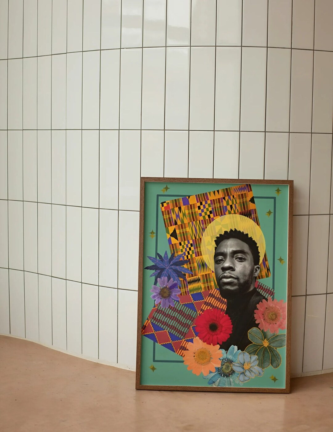 Chadwick Boseman Afro Modern Art Print africa Wall Art African Print ...